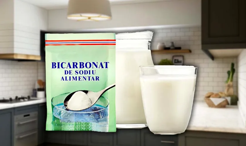 De ce să amesteci bicarbonat de sodiu cu lapte Remediul care te scapă
