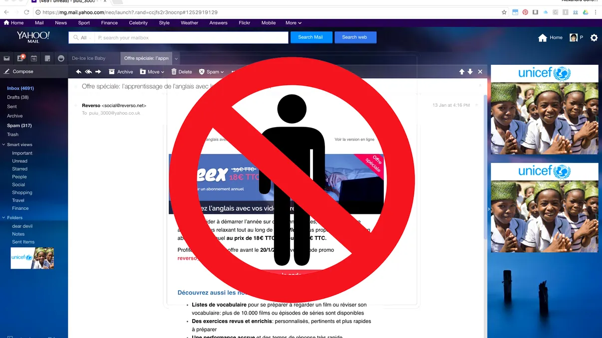 Cum blochezi emailurile pe Yahoo, dacă te stresează cineva
