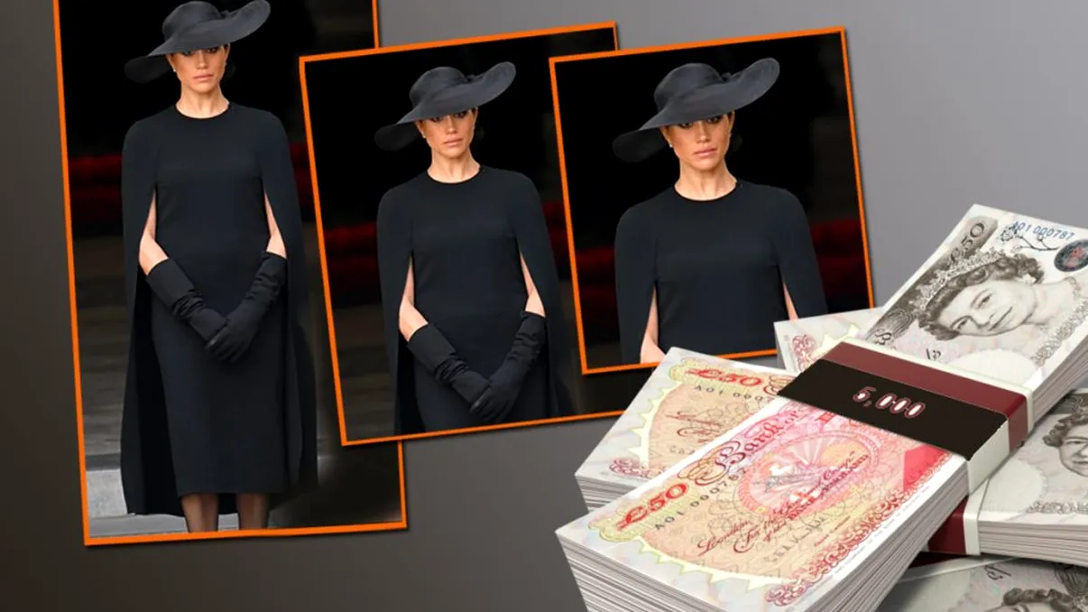 Cât a costat rochia pe care Meghan Markle a purtat-o la înmormântarea ...