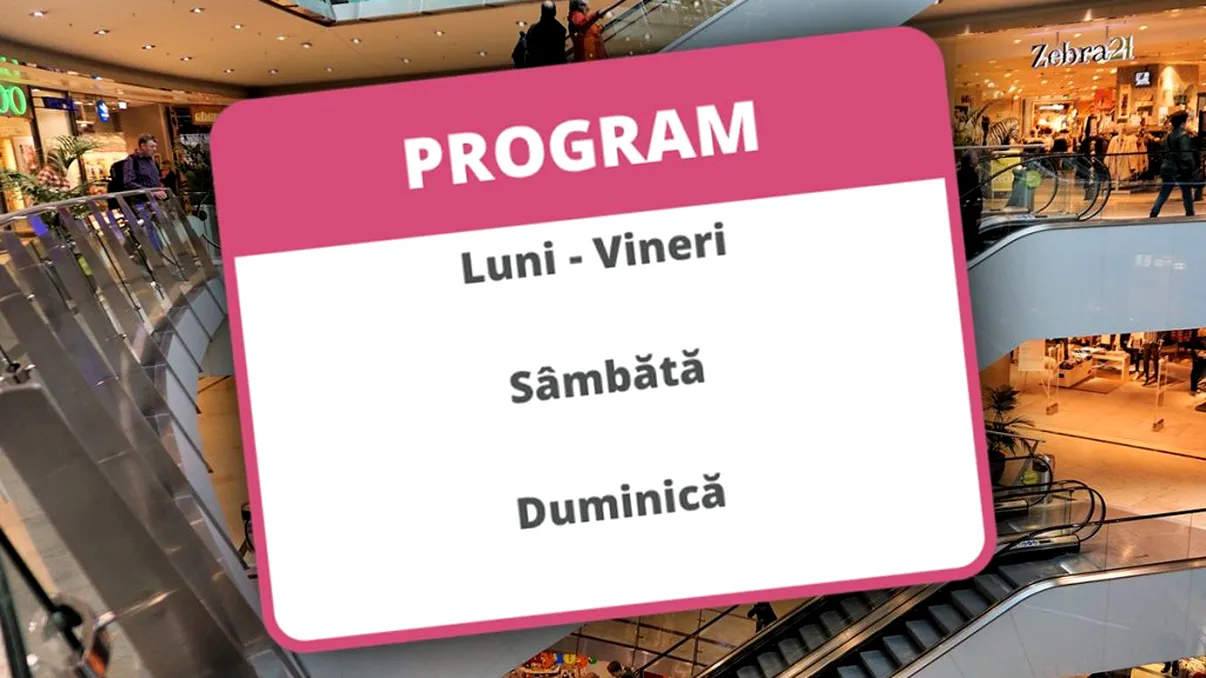 Programul mall-urilor de Sfânta Maria 2023
