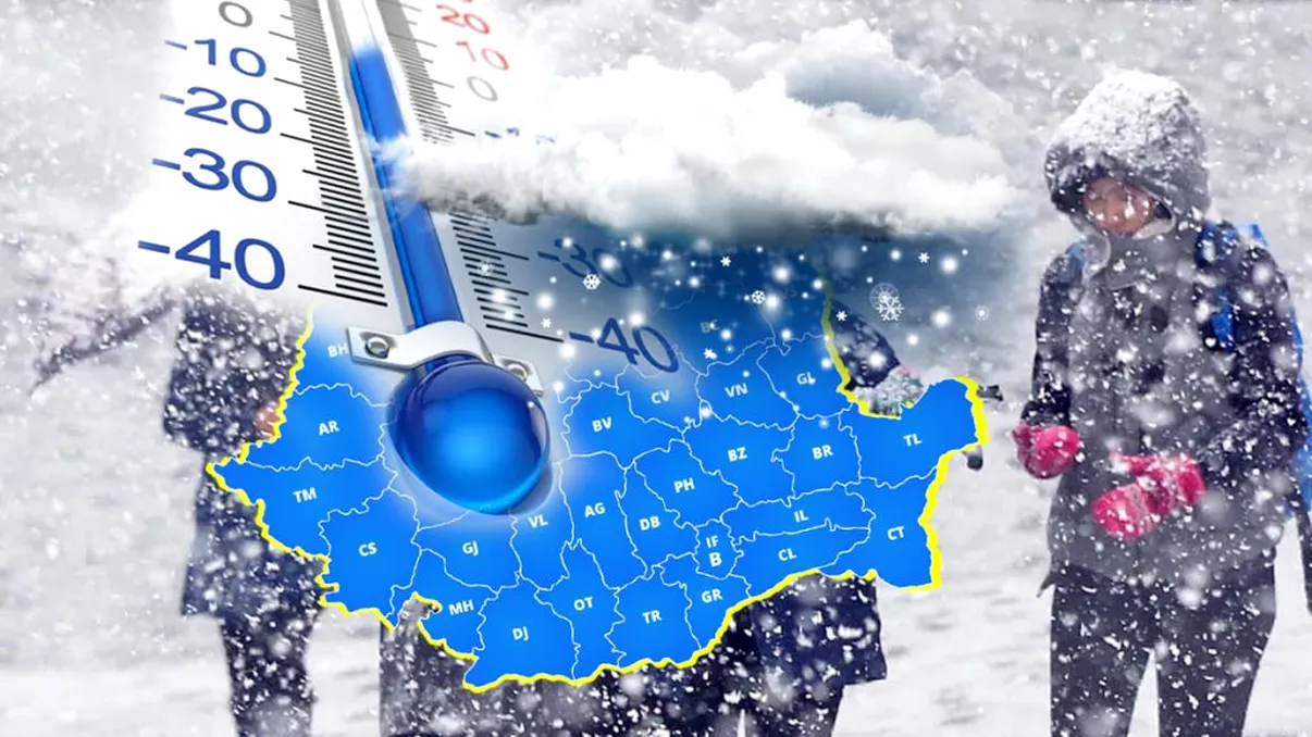 Vine iarna în România. Ger și ninsori în toată țara. Prognoza meteo ...