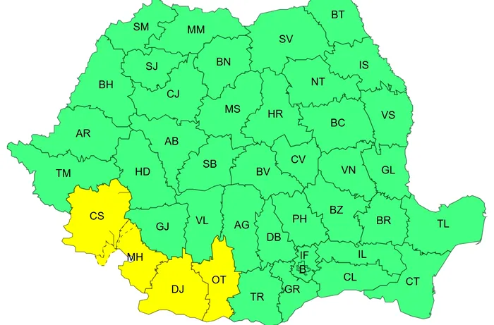 Se răcește vremea în mai multe zone din România. ANM a emis cod galben ...